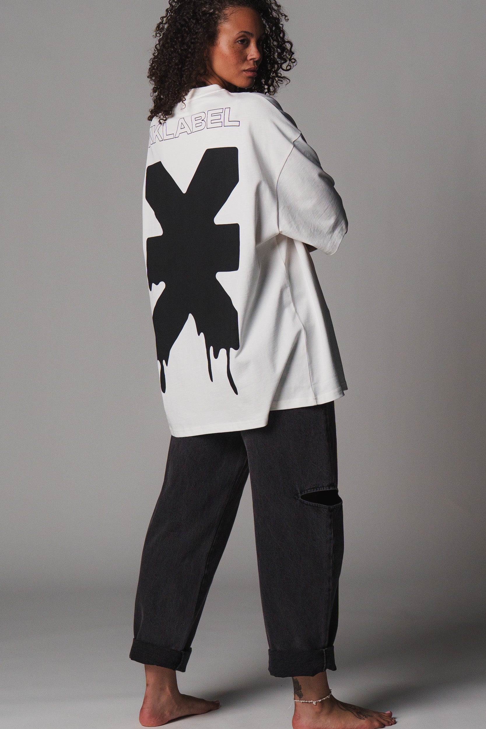 T-Shirt Iconic Drip White – Karo Kauer Label